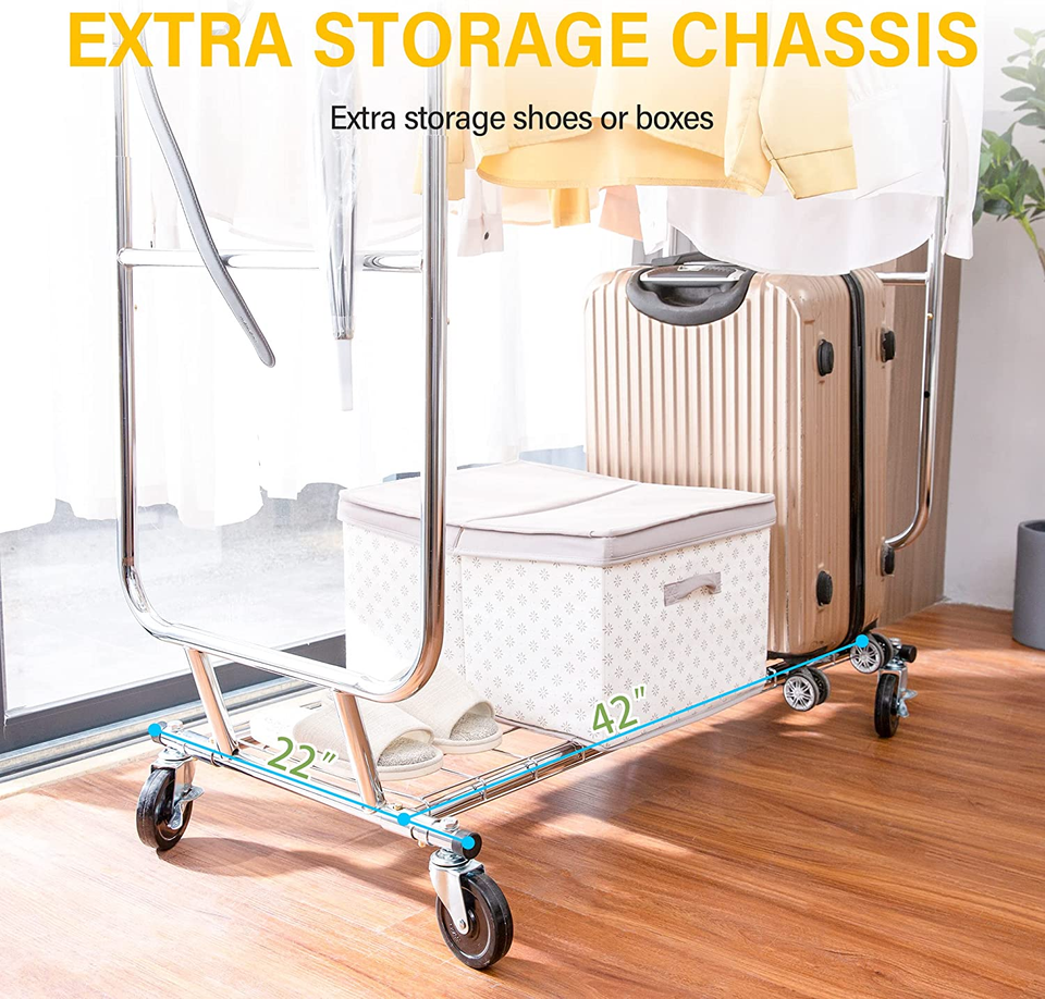 600 Lbs Raybee Rack Heavy Duty Garment Rack Rolling Commercial Grade | eBay