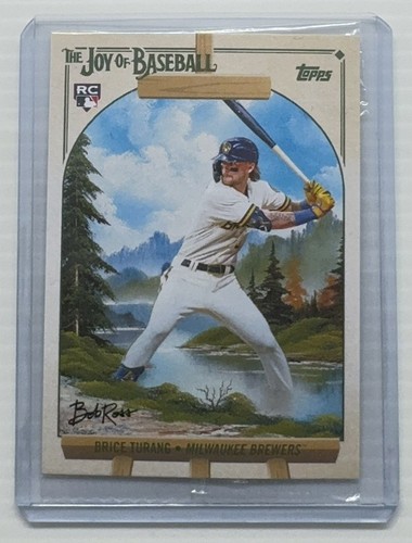2023 Topps x Bob Ross: The Joy of Baseball Brice Turang RC Rookie #60 ...