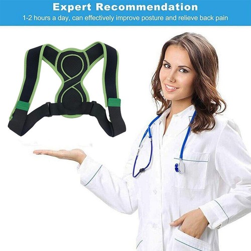Posture Corrector Belt Body Brace Bad Back Lumbar Shoulder Support G1W5 ...