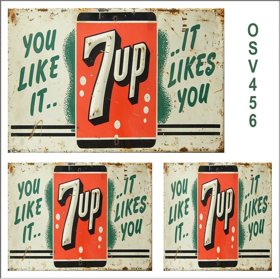 WEATHERED 7UP GENERAL STORE BUILDING DIORAMA SIGN DECALS EASY PEEL ...