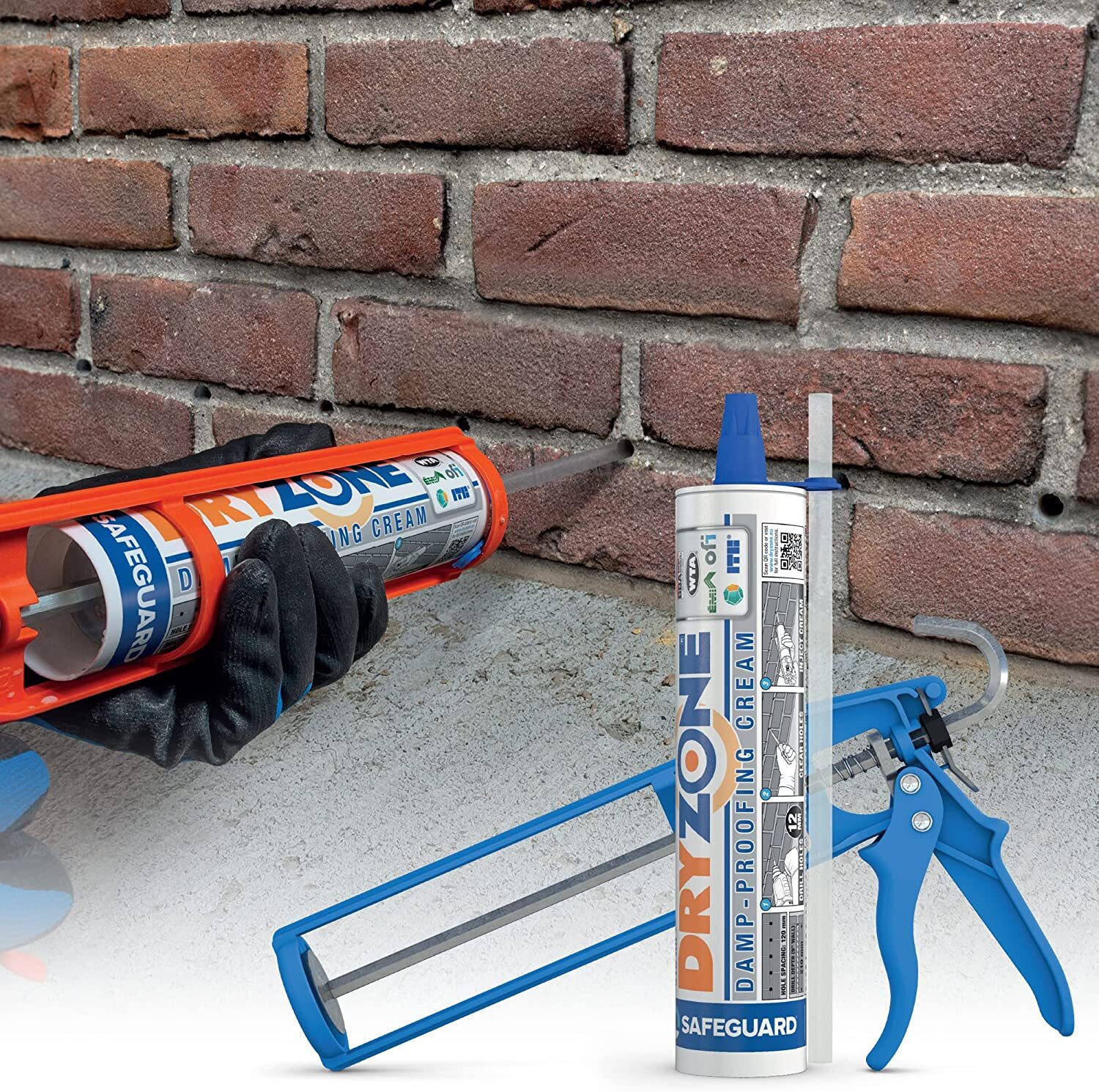 Dryzone Damp Proofing Cream - DPC Injection Kit BBA Approved Rising ...