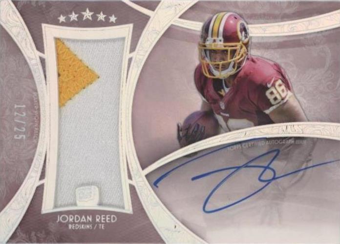 2013 Topps Five Star - Rookie Patch Autograph Jordan Reed #139 Jumbo ...