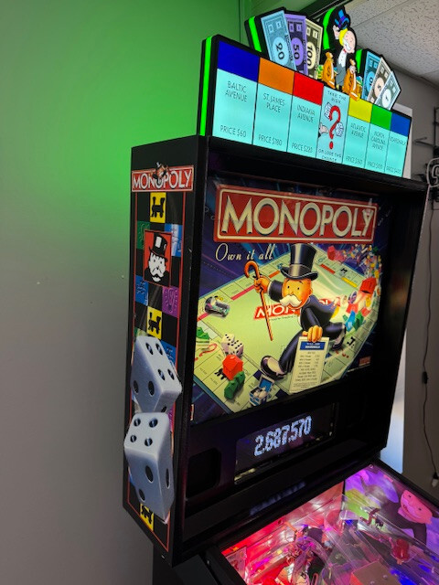 Monopoly Pinball Machine Topper or Stand Alone LED Sign | eBay