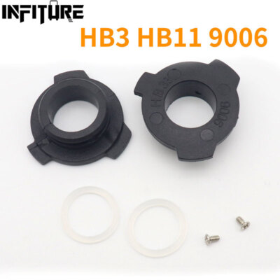2PCS LED Headlights Adapter Holder Sockets for HB3 HB11 9006 Headlamps ...