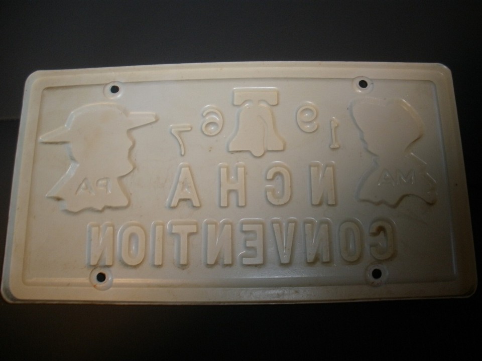 1967 NCHA Convention License Plate Ma & Pa EUC Plastic | eBay