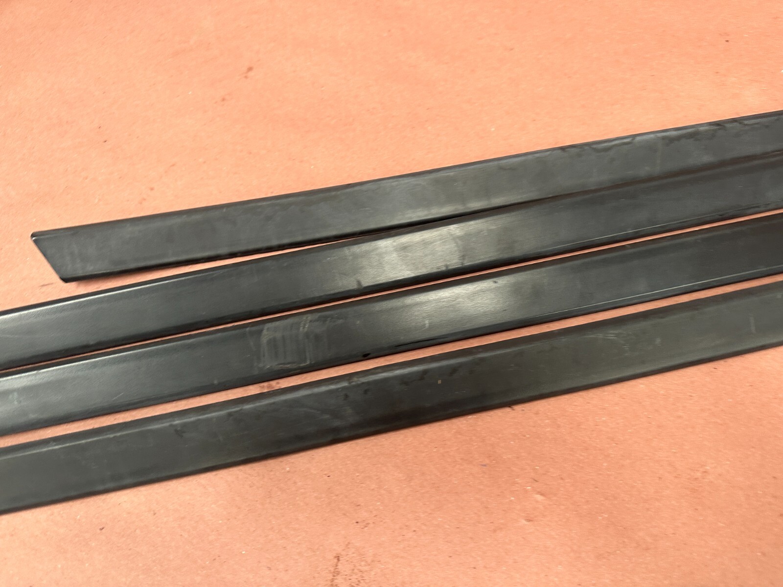 BMW E39 540I 525I 528I M5 Exterior Door Strip Molding Black Set of 4 ...