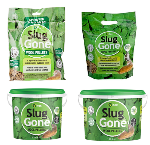 Slug Gone Natural, organic wool pellets for the deterrent of slug and ...