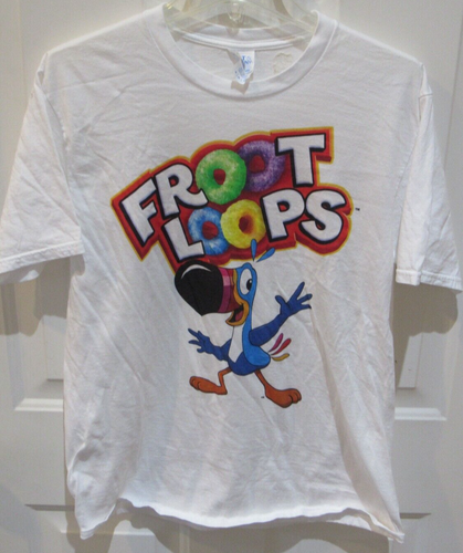 Vintage Kellogg's Fruit Froot Loops Cereal Short Sleeve T-Shirt Adult ...
