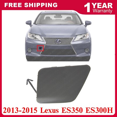 Tow Hook Eye Cover Front Bumper Primed For 2013-2015 Lexus ES350 ES300H ...