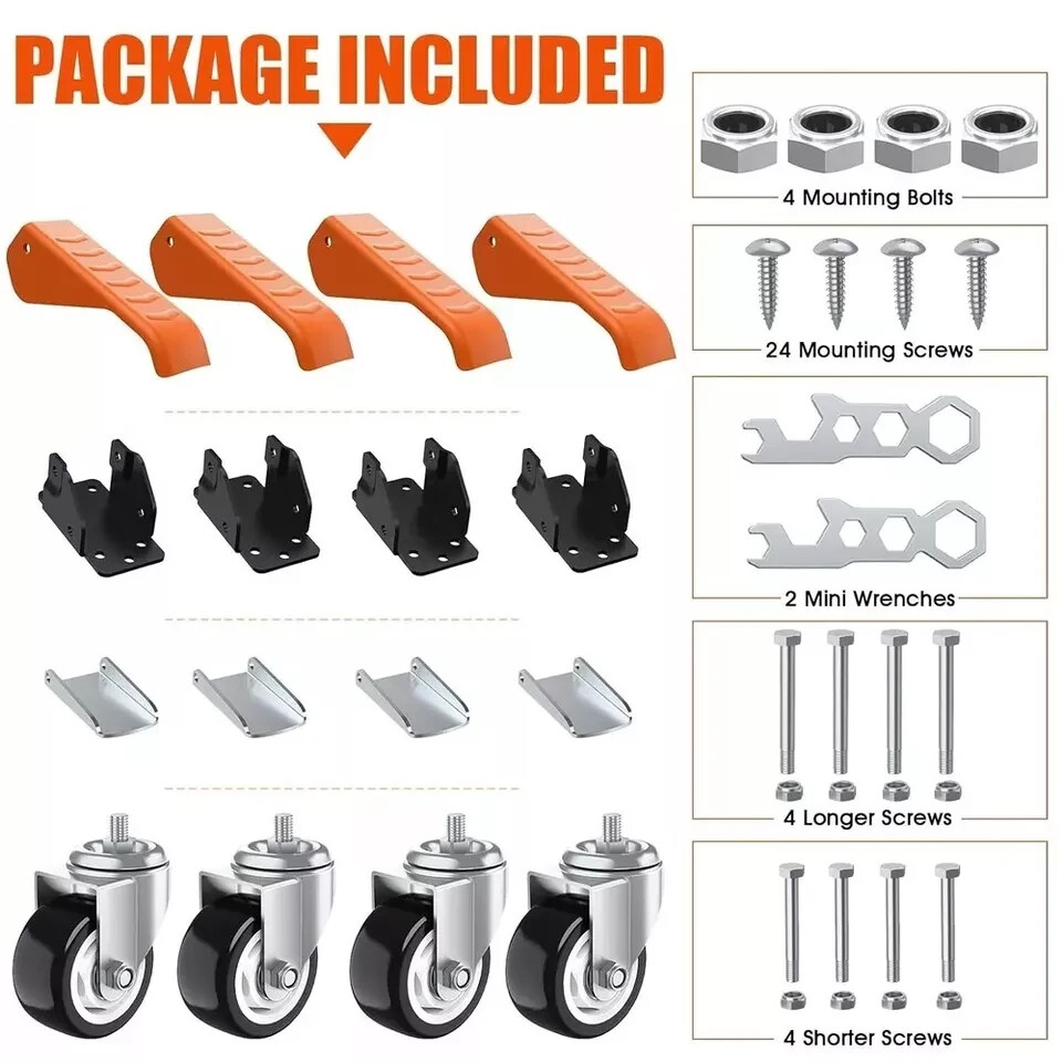 4 PACK Workbench Casters Kit 880Lbs Capacity EXTRA Heavy Duty ...