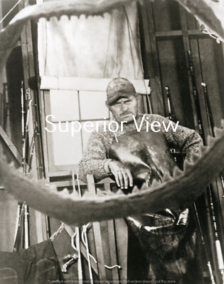 Jaws Movie Still Quint Robert Shaw Looking Through Giant Shark Mouth ...
