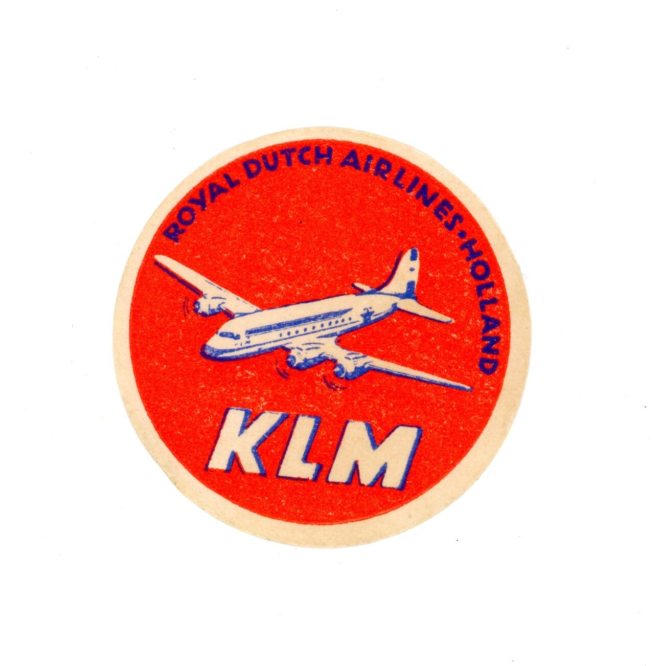 1930's-50's Royal Dutch Airlines #6 Label Poster Stamp P225E | eBay