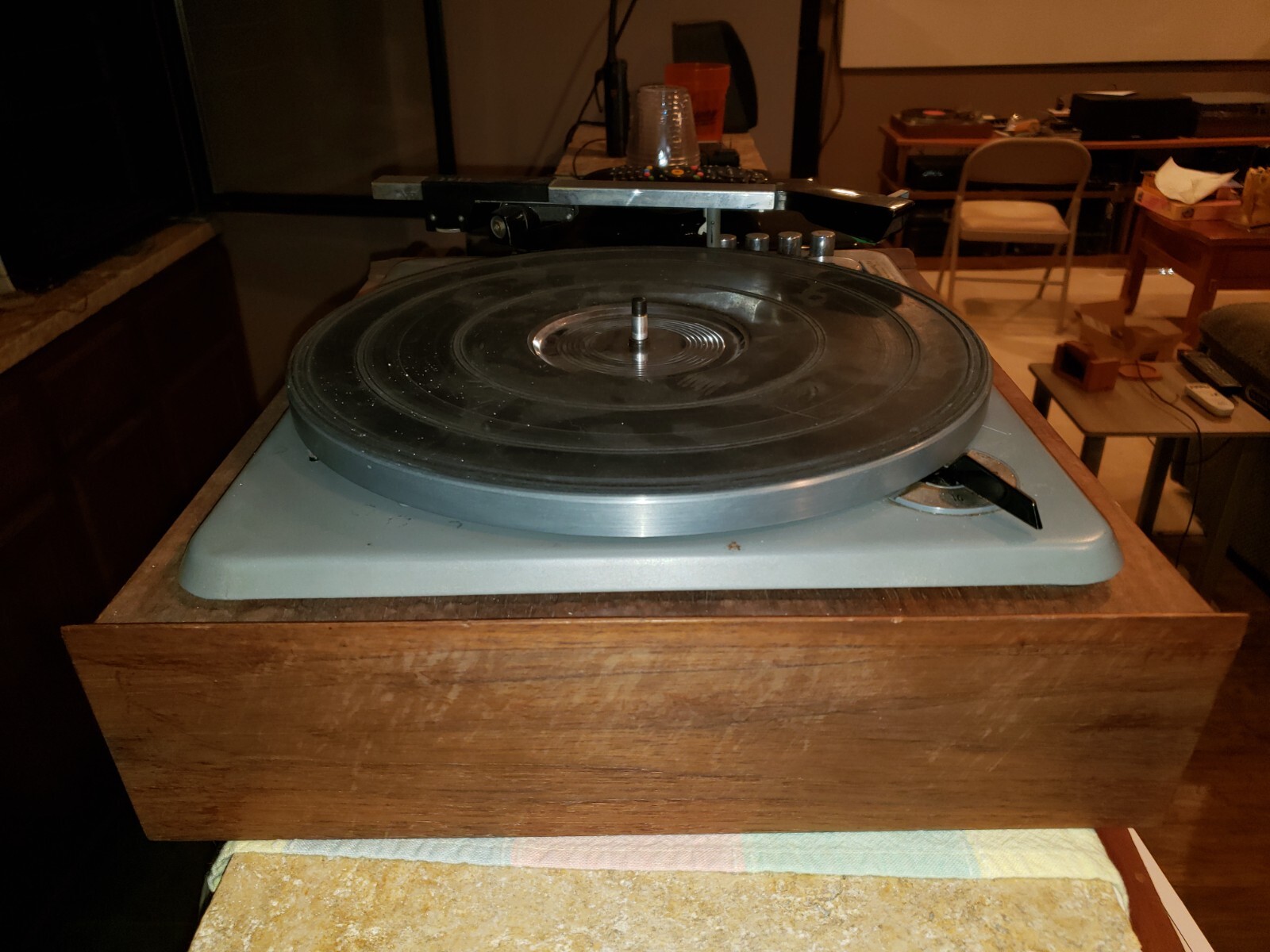 Miracord Elac 10H Turntable with EV Stereo-V V110E cartridge and Dust ...