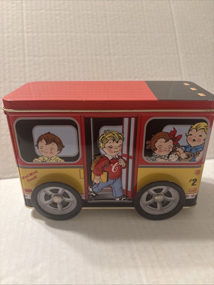 Campbell Soup 3D School Bus Wheels 2000 Tin Box Company Vintage | eBay