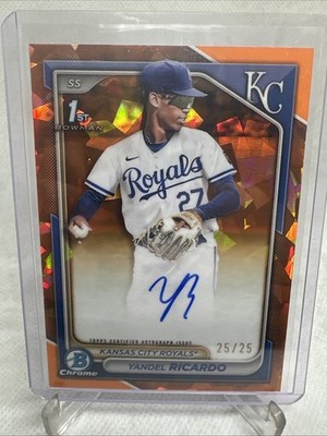 2024 Bowman Chrome - Prospect Auto Yandel Ricardo #CPA-YRI Orange ...