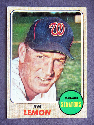 Jim Lemon #341 Topps 1968 Baseball Card (Washington Senators)* | eBay
