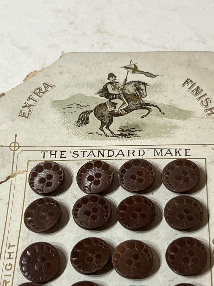 Job Lot Vintage Old Antique Buttons On cards Clover Leaf? (D) | eBay UK