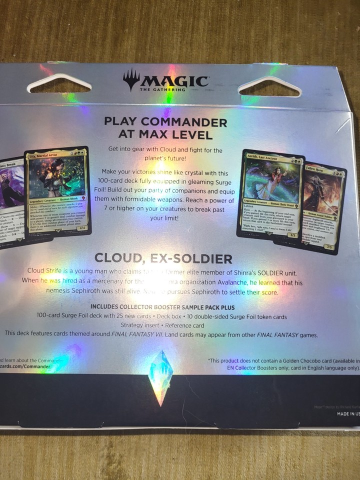 MTG Limit Break (Cloud) Final Fantasy 7 Collector Commander Deck IN ...