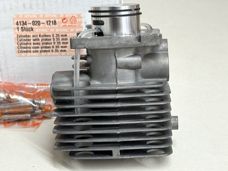 STIHL OEM CYLINDER WITH PISTON KIT 4134 020 1218 FS120 FS120R BT120C ...