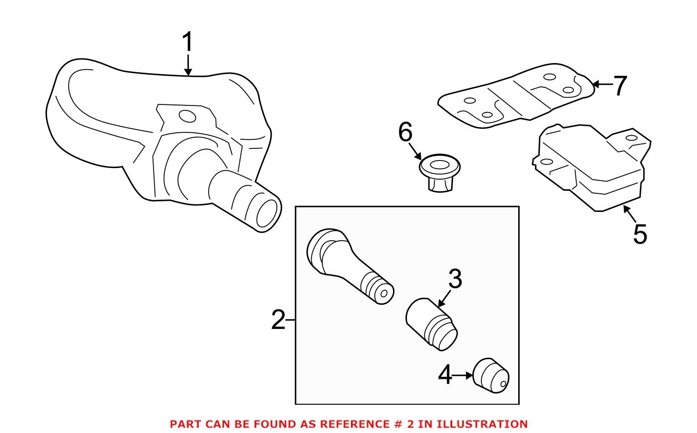Genuine OEM TPMS Sensor Valve Assembly for Mercedes 0004001000 | eBay