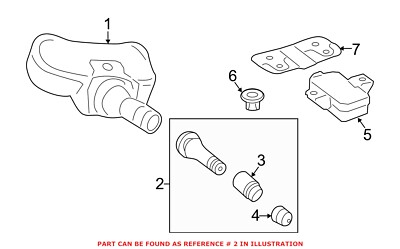 Genuine OEM TPMS Sensor Valve Assembly for Mercedes 0004001000 | eBay