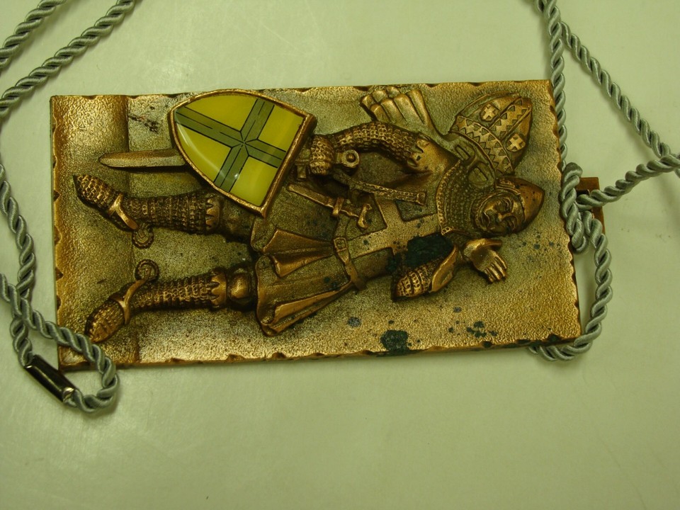 German American Volkswanderung hiking medal 1984 Mainz Germany knight ...