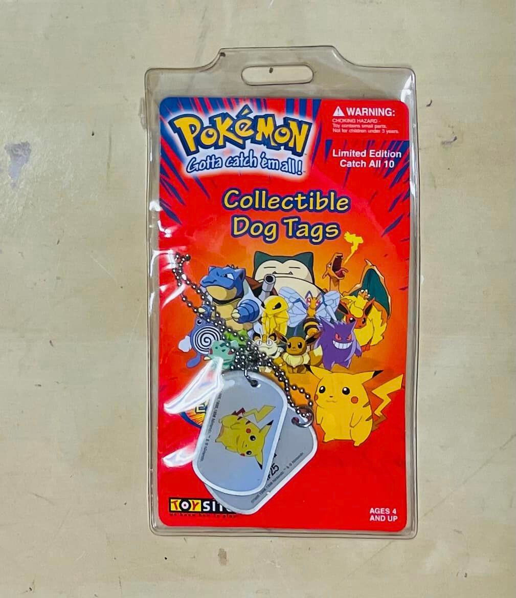 Pokemon Collectible Dog Tags Pikachu #25 SEALED 1999 | eBay