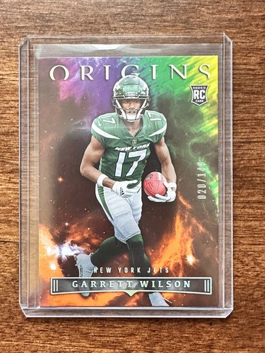 2022 Panini Origins Garrett Wilson Rookie Card Orange 020/149 New York ...