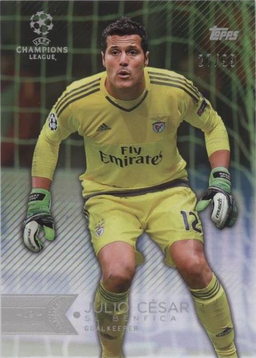 2015-16 Topps UCL Showcase - Julio Cesar #54 Green /99 for sale online ...