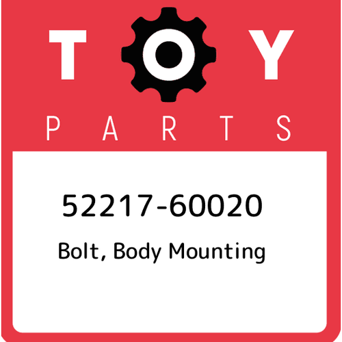 52217-60020 Toyota Bolt, body mounting 5221760020, New Genuine OEM Part ...