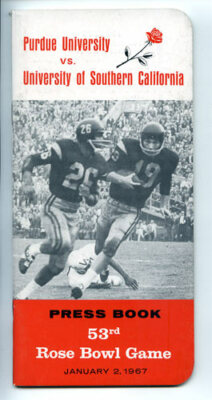 1967 Rose Bowl * *RARE* * Purdue USC Trojans Media Guide NCAA Football program | eBay