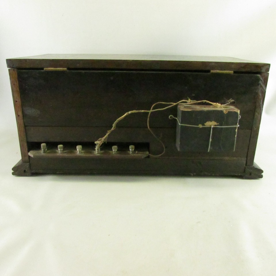 Antique Radio 1920s 1930s Tabletop Tube Tune Homemade Wood Case ...