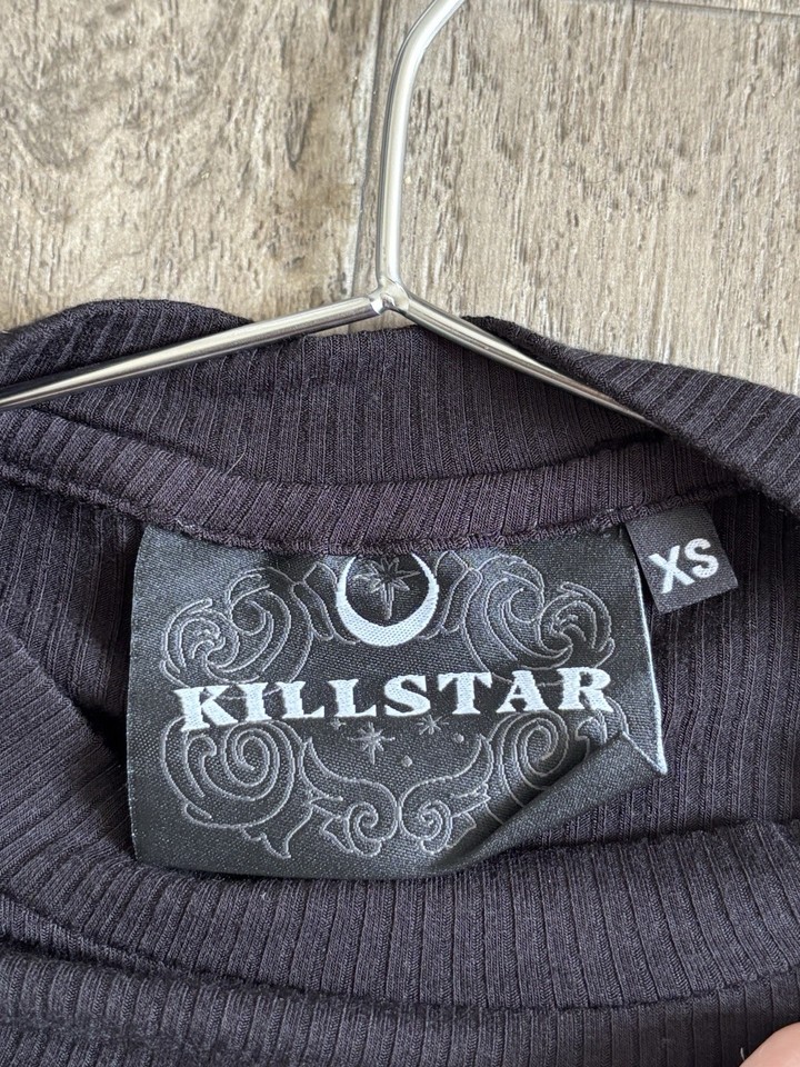 Killstar Trudy Keyhole Top Shirt Extra Small D Ring Goth | eBay