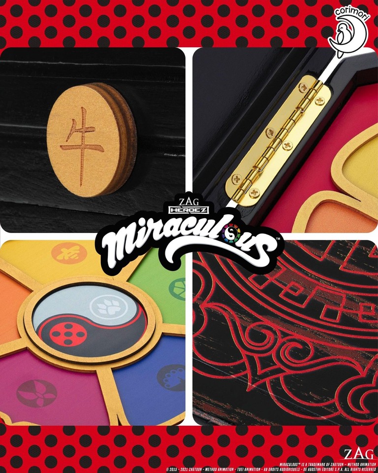 Miraculous Ladybug Officially Licensed Wooden Chest, Master Fu Miracle ...