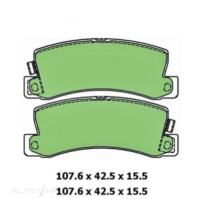 Silverline Rear Brake Disc Pads fits Toyota Camry SV21 2.0L 1986 - 1993 ...