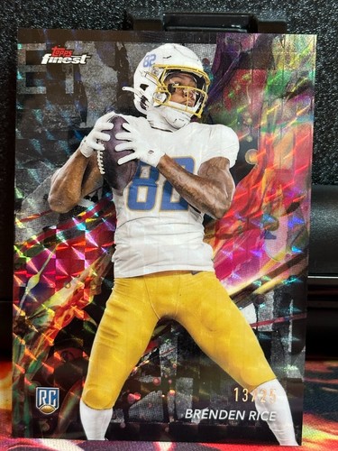 2024 TOPPS FINEST BRENDEN RICE BLACK ROOKIE CARD 13/25 UNREAL!!! CLEAN ...