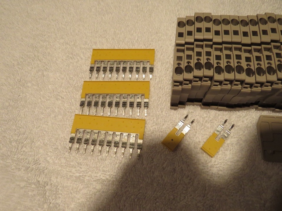 New Lot Of Weidmuller Terminal Blocks DIN Rail Diode Label Jumper ...