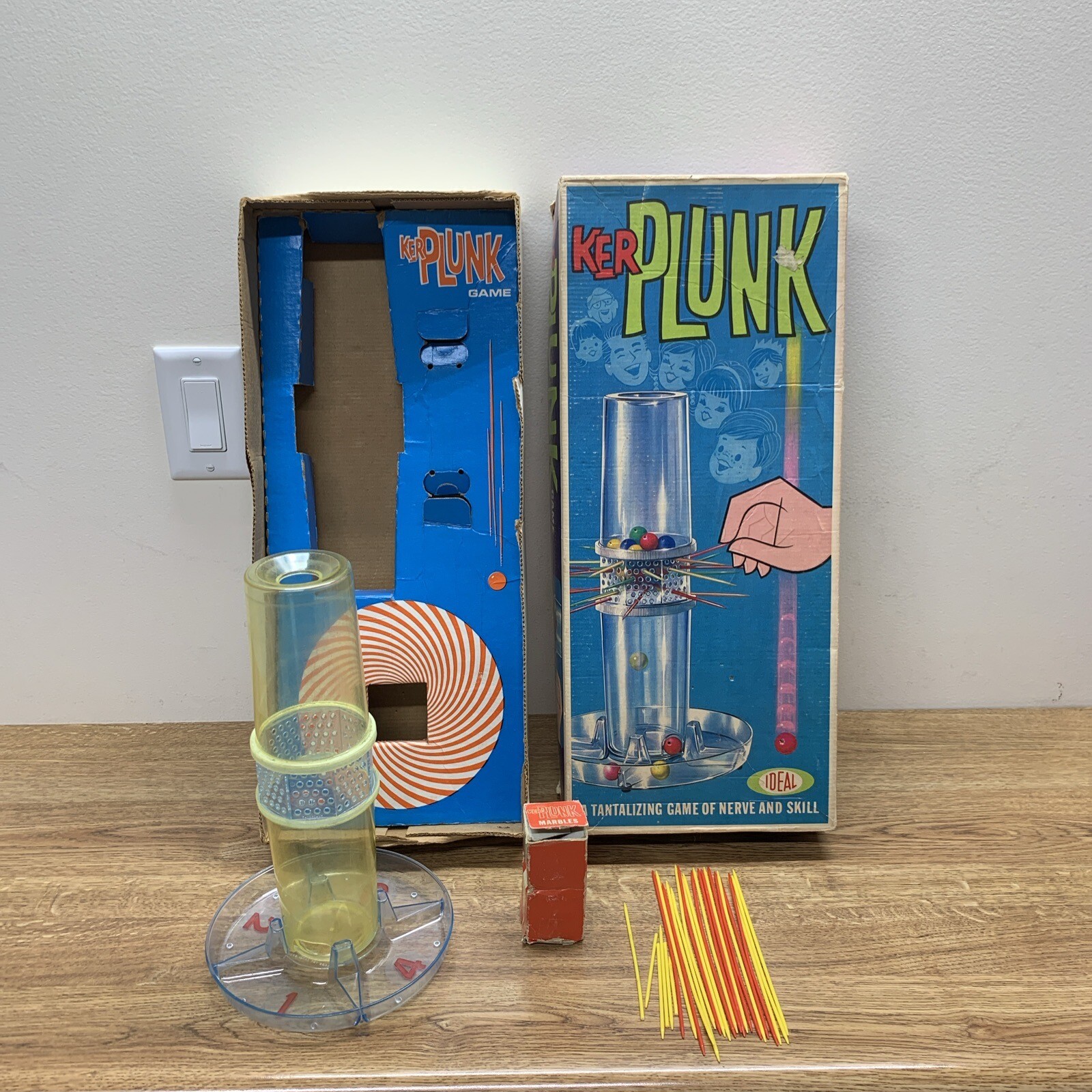 VINTAGE Kerplunk Game - Ideal (1967) No. 2415-8 w/ Box | eBay