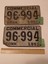 1951 CONNECTICUT COMMERCIAL LICENSE PLATES PAIR 96-994 1955 TAGS | eBay