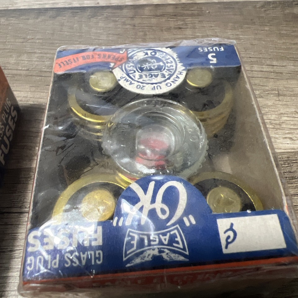 Vintage Eagle 690-30 2 Packs Of Glass Plug Fuses 30 Amp SEALED NOS 10 ...