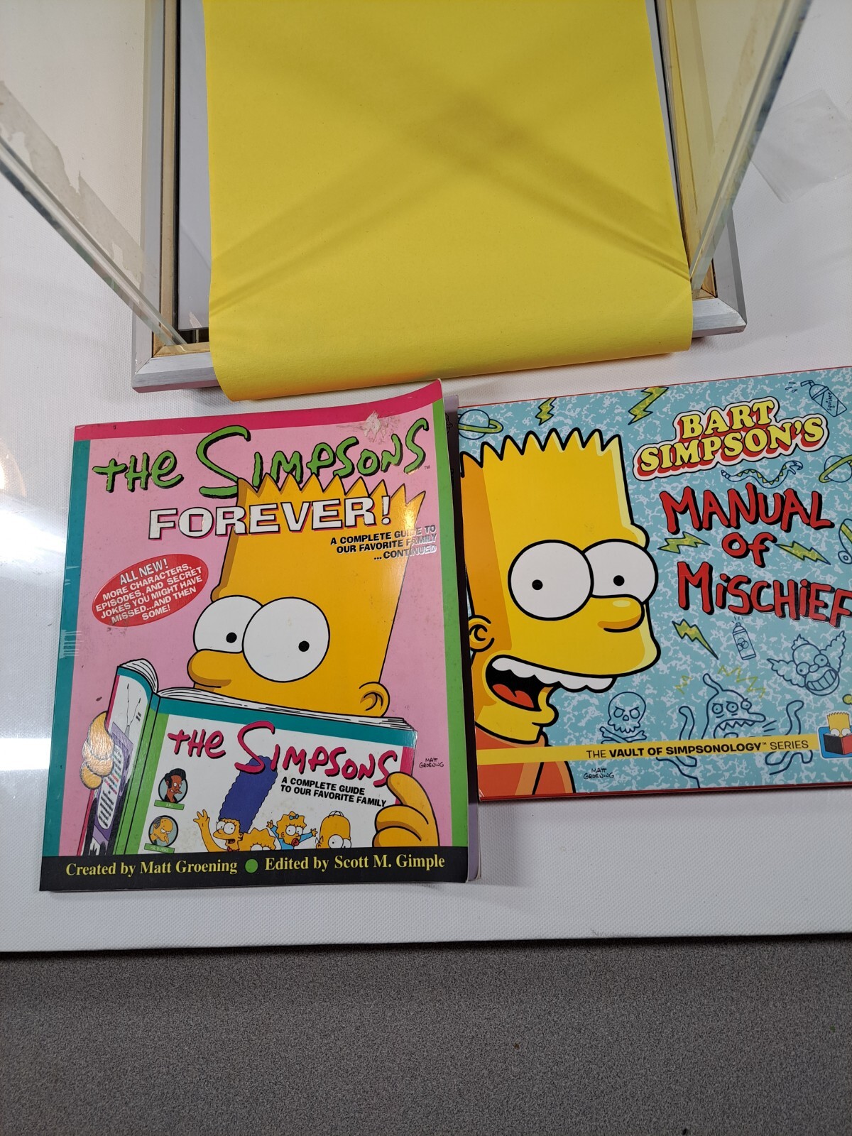 Bart Simpson's Manual of Mischief Hardcover & The Simpsons 4ever Matt ...