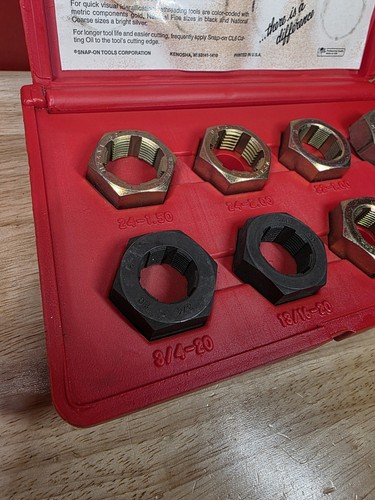 Snap-on RD8 Spindle Rethreading Set CV Joint Axle Fractional & Metric ...
