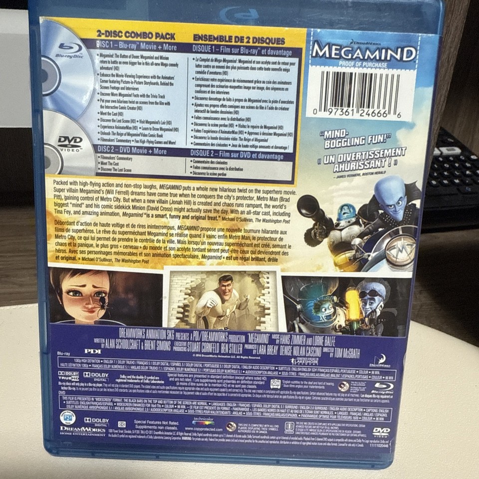 Megamind (Blu-ray + DVD, 2011) | eBay