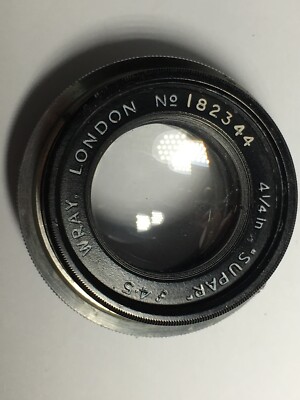 WRAY LONDON 4 1/4" SUPAR F4.5 ENLARGE LENS CREATIVE LENS Serial no ...