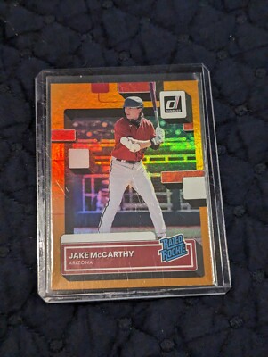 2022 Panini Donruss JAKE MCCARTHY Holo Orange Rated Rookie Card RC #73 ...