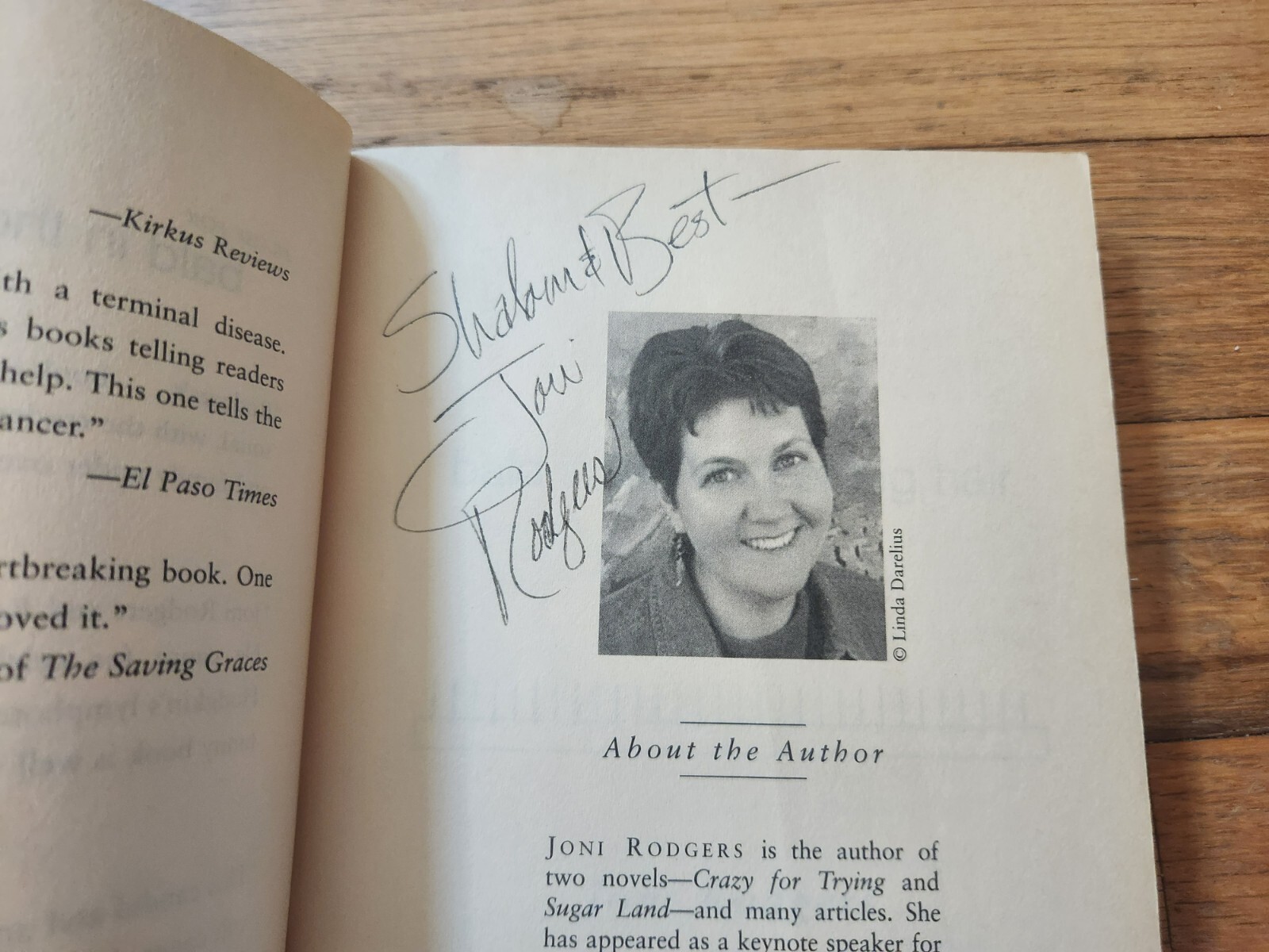 Joni Rodgers SIGNED Bald In The Land of Big Hair Cancer 2002 First Edition COA 9780060955267| eBay