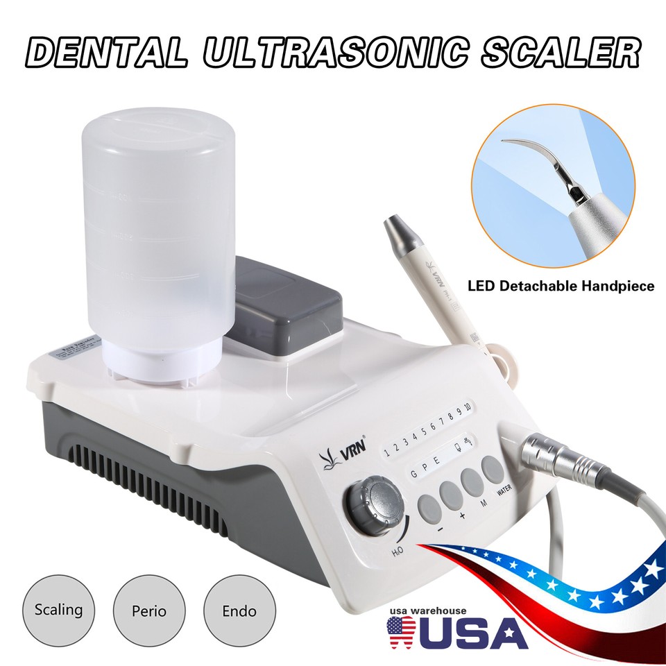 VRN Dental Digital Control Ultrasonic Scaler / 1-10*LED Detachable ...