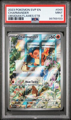 2023 CHARMANDER #044 OBSIDIAN FLAMES ETB BLACK STAR PROMO PSA 9 | eBay