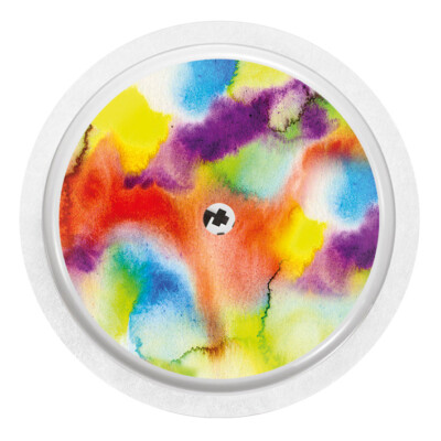 Aufkleber Sticker für FreeStyle Libre 2 Sensor 2x Farbensturm myDili ...