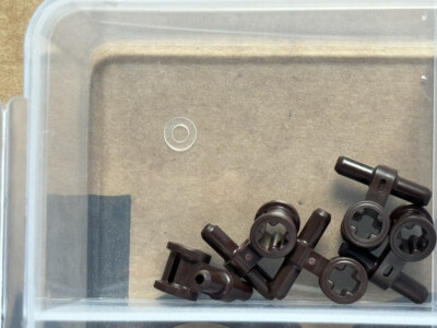 LEGO Parts - Dark Brown Pneumatic Hose Connector - No 99021 - QTY 5 | eBay